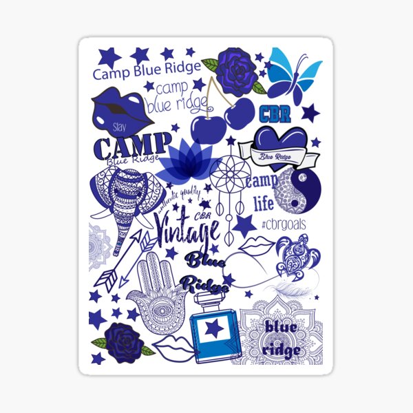 "Camp Blue Ridge - CBR" Sticker for Sale by simplychill1675 | Redbubble