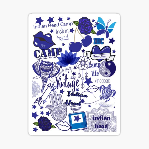 "Indian Head Camp - IHC" Sticker for Sale by simplychill1675 | Redbubble