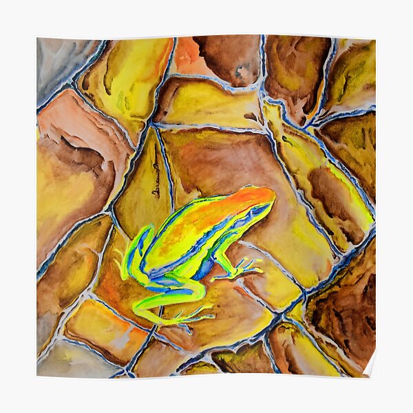 "Poison Tree Frog #1" Poster by BlueCanna | Redbubble