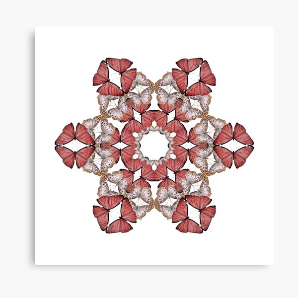 Red Butterfly Mandala Wall Art for Sale | Redbubble
