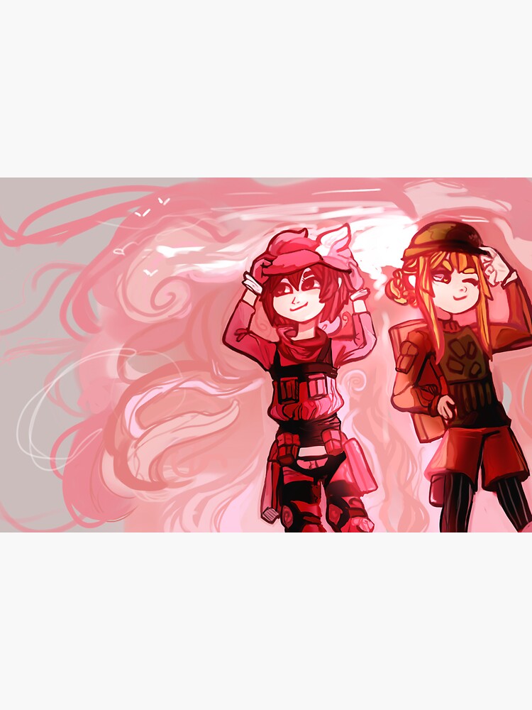 "GGO LLENN and Fuka" Sticker by guavamama | Redbubble