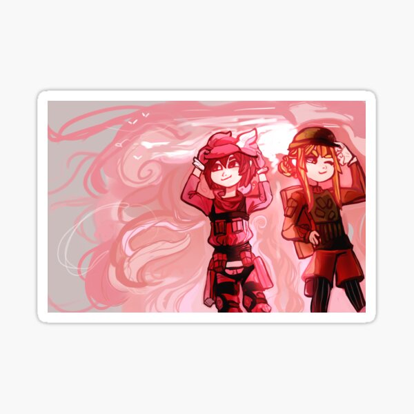 "GGO LLENN and Fuka" Sticker by guavamama | Redbubble