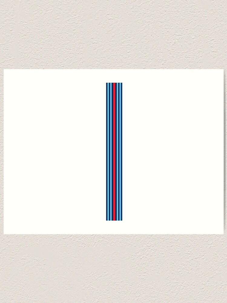 "Classic racing stripes" Art Print for Sale by ERegularArts | Redbubble