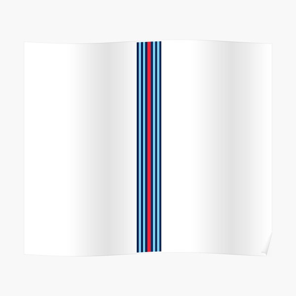 "Classic racing stripes" Poster for Sale by ERegularArts | Redbubble