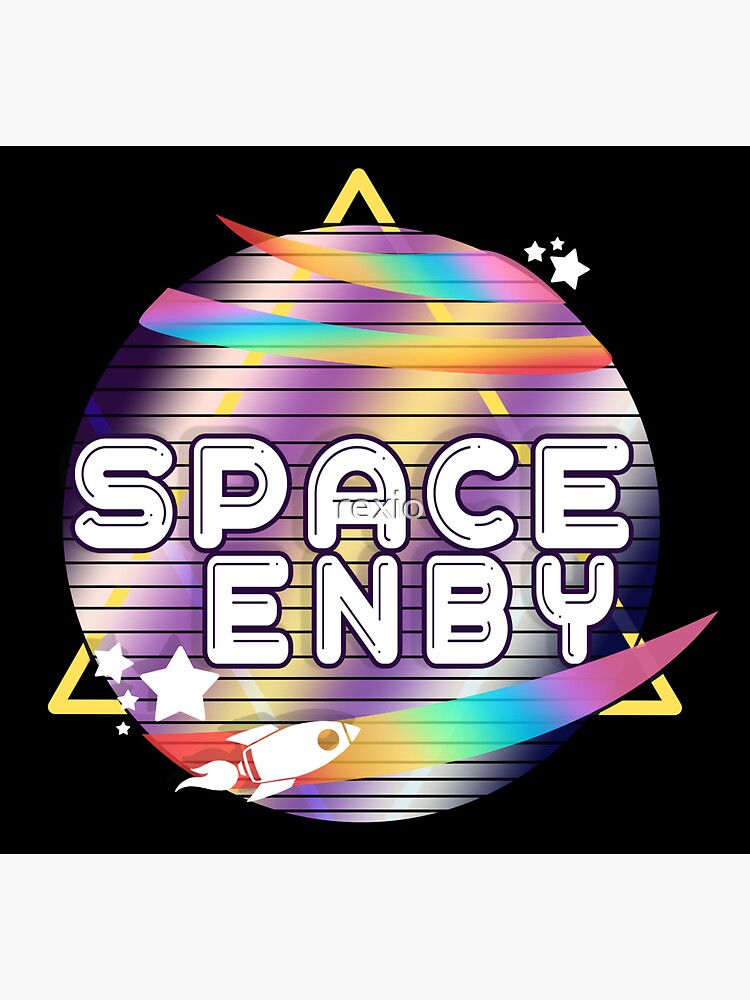 "Space Enby" Sticker for Sale by rexio | Redbubble