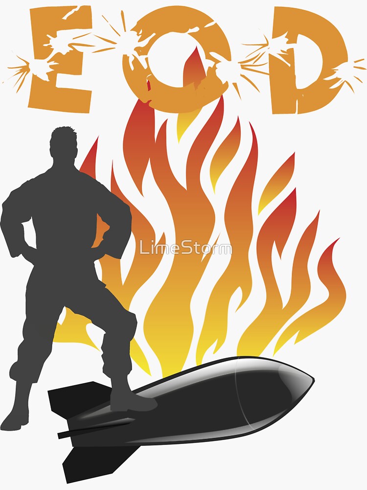 "EOD" Sticker for Sale by LimeStorm | Redbubble