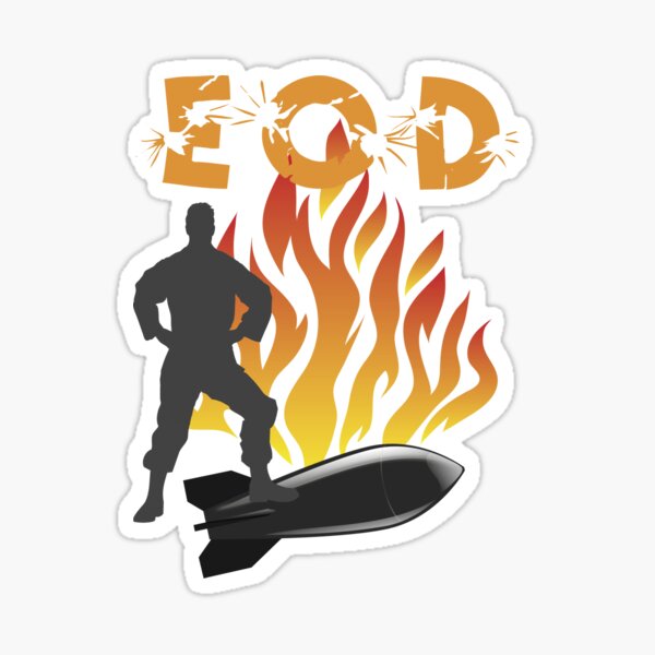 "EOD" Sticker for Sale by LimeStorm | Redbubble