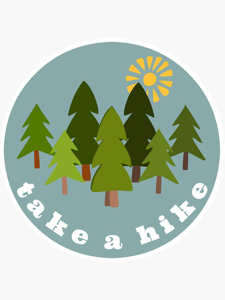 "Hiking Sticker" Sticker by gollygoose | Redbubble