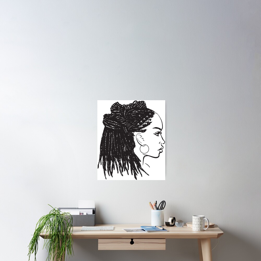 "Black Woman Braids Dreads Dreadlocks African American Beauty Salon ...