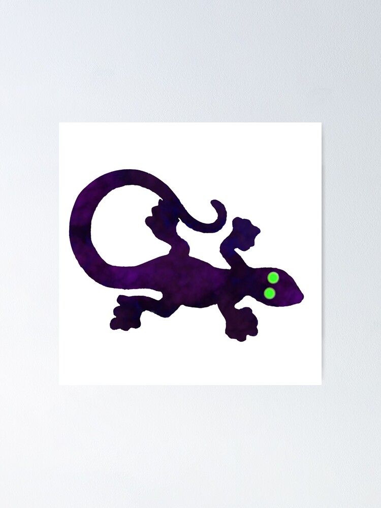 "Shadow lizard. " Poster for Sale by Tehangelic101 | Redbubble