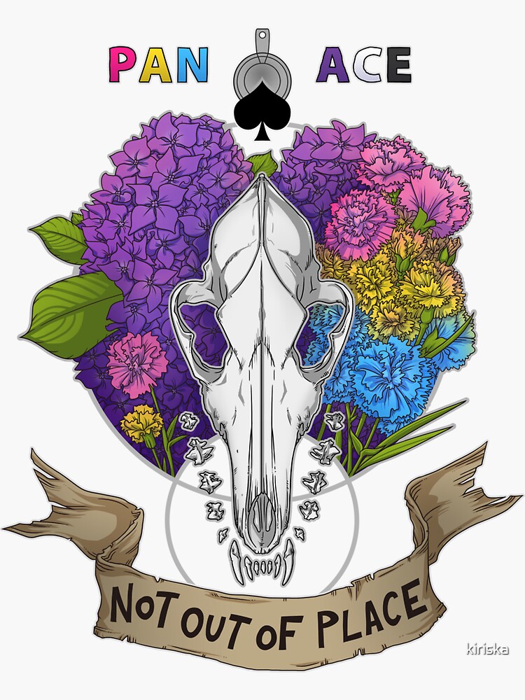 "Pan+Ace - Not Out of Place" Sticker for Sale by kiriska | Redbubble