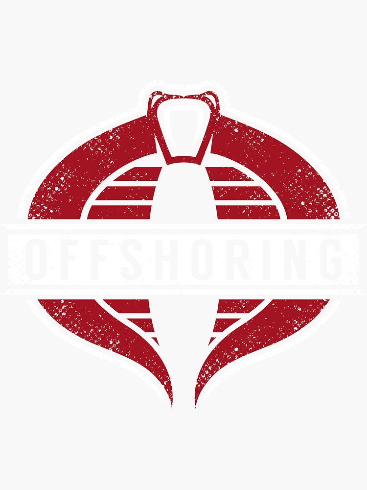 "OFFSHORING" Sticker by pdism | Redbubble