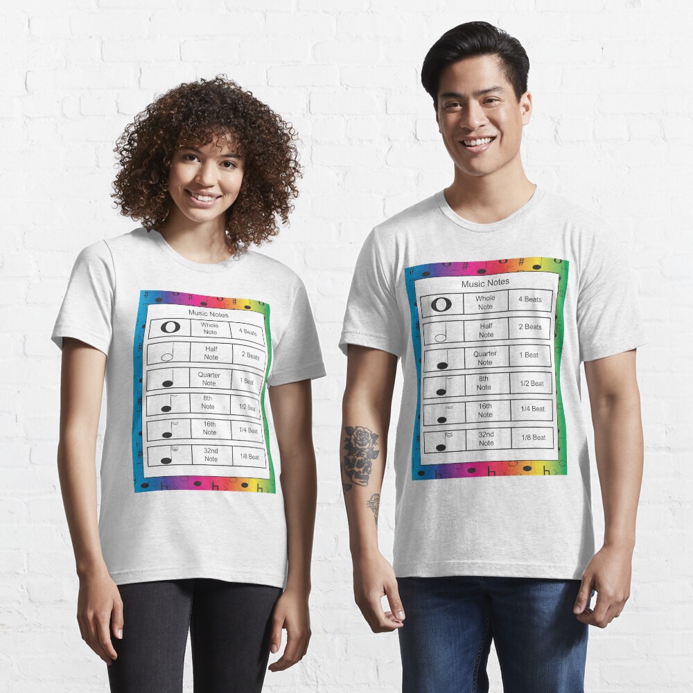 "Music Notes with Rainbow background Educational" Poster for Sale by ...