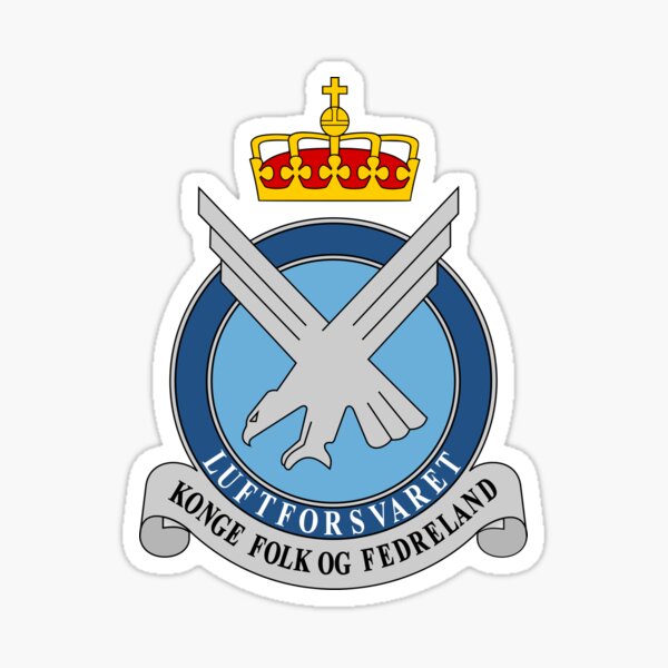 Pegatina «Real Fuerza Aérea Noruega (RNoAF) - Luftforsvaret» de ...