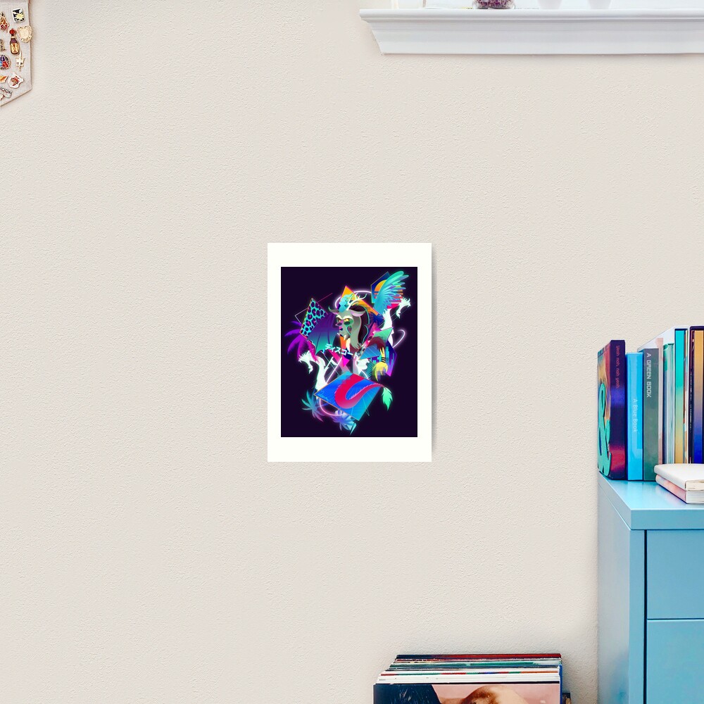 "Synthwave Discord" Art Print by TornadoTwist | Redbubble
