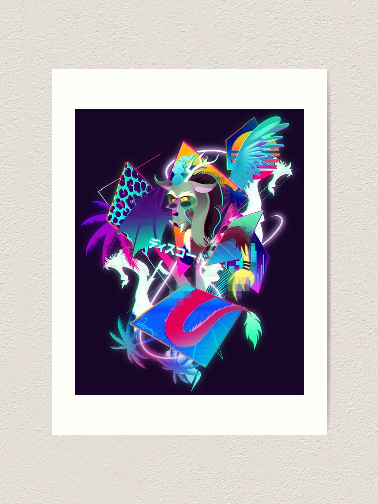 "Synthwave Discord" Art Print by TornadoTwist | Redbubble