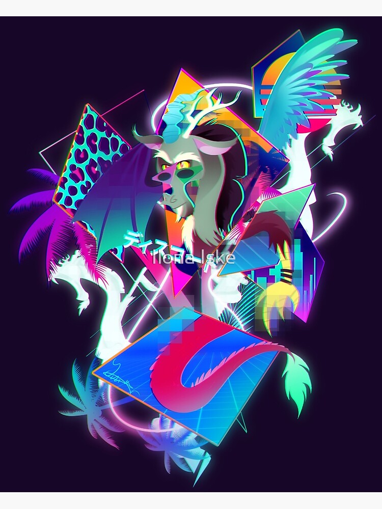"Synthwave Discord" Art Print by TornadoTwist | Redbubble