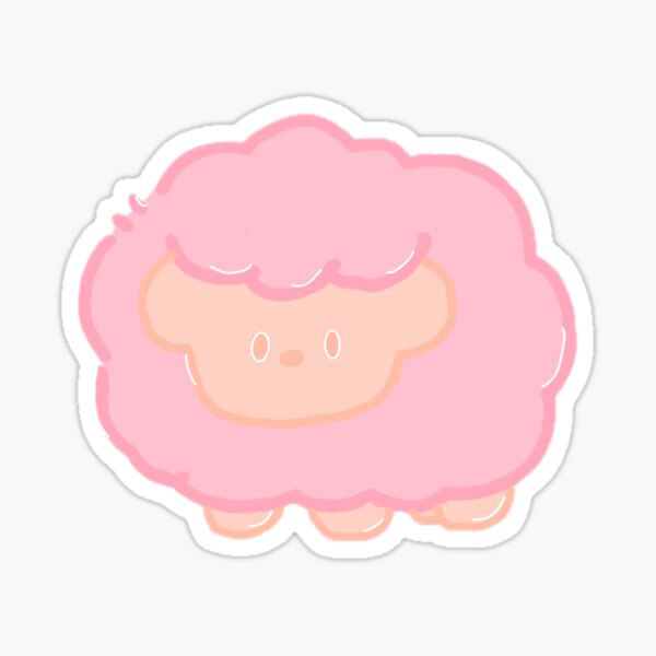 " Pink Meep Sticker" Sticker for Sale by ImMrsLala | Redbubble