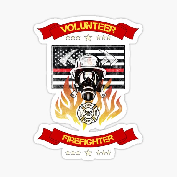 "Thin Red Line Firefighter Firefighters Professional Hero Volunteers ...