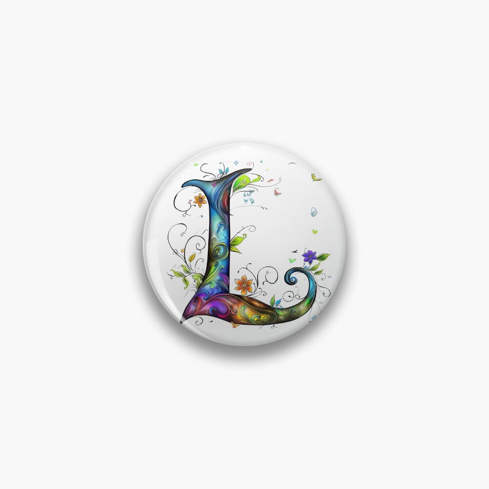 "Whimsical Monogram Letter L" Sticker for Sale by Boddicca | Redbubble