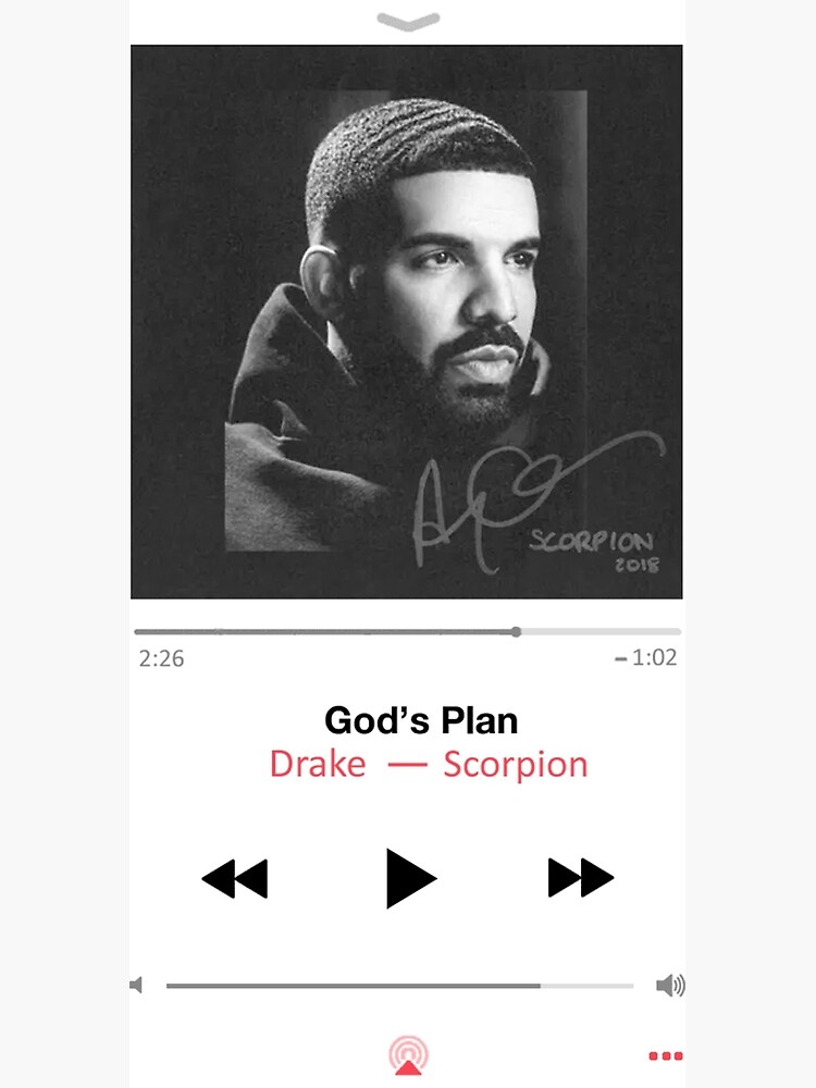 "Drake Scorpion - God's Plan" Poster for Sale by scultura | Redbubble