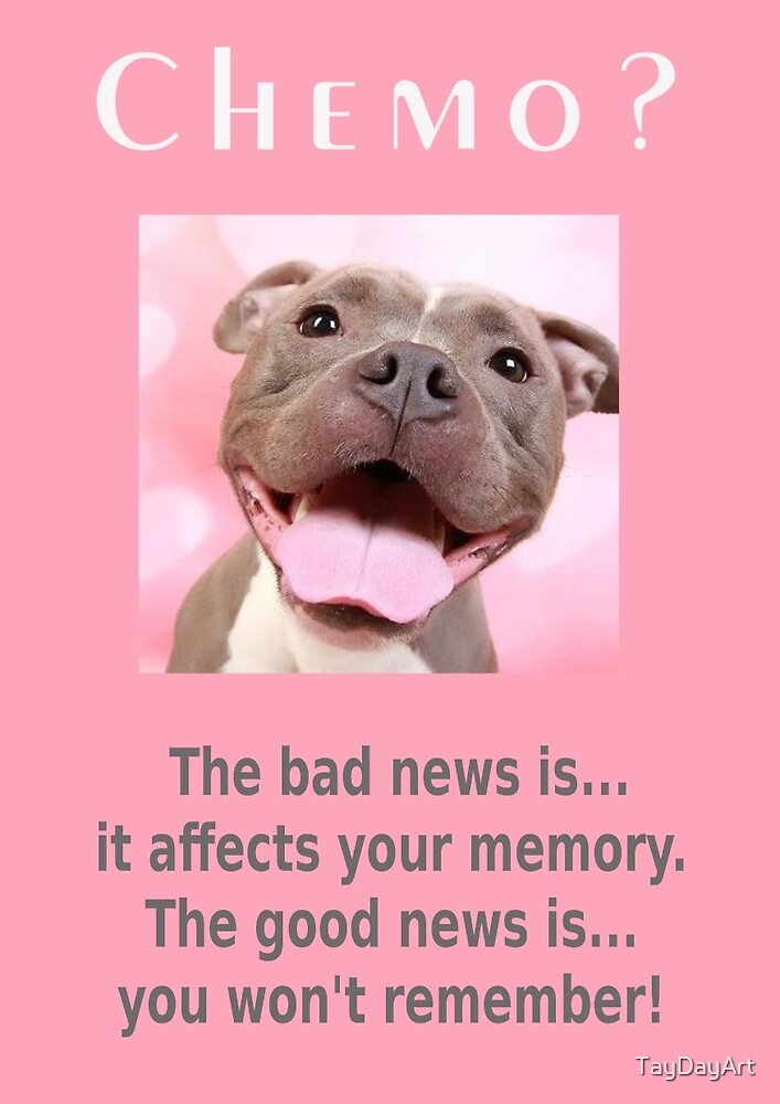 "Chemo, funny Pit Bull" by TayDayArt | Redbubble
