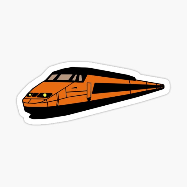 "tgv train" Sticker by huggymauve | Redbubble