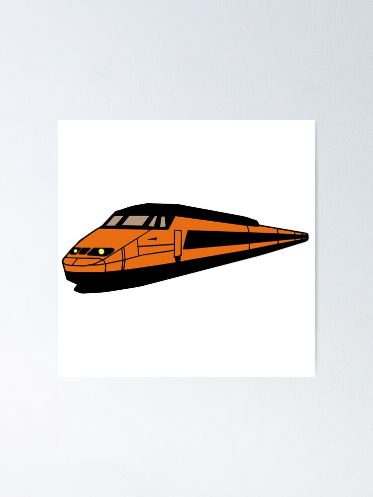 "tgv train" Poster by huggymauve | Redbubble