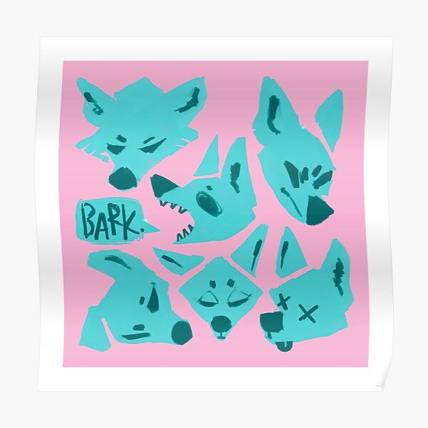 "moody dogs bark" Poster for Sale by revioLATE | Redbubble