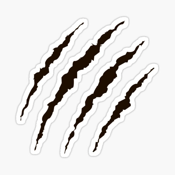 Tiger Scratch Sticker