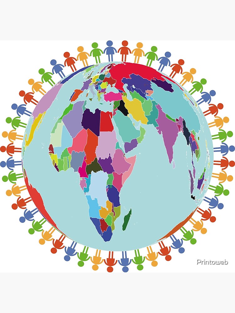 "Community Group/Earth Globe/Earth Day/Human Frame" Poster by monsur ...