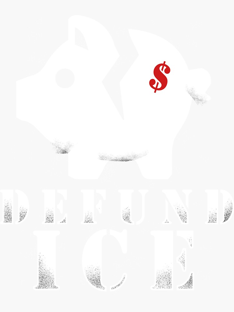 "Defund ICE Abolish Ice Immigrant Rights" Sticker by CreativeStrike ...