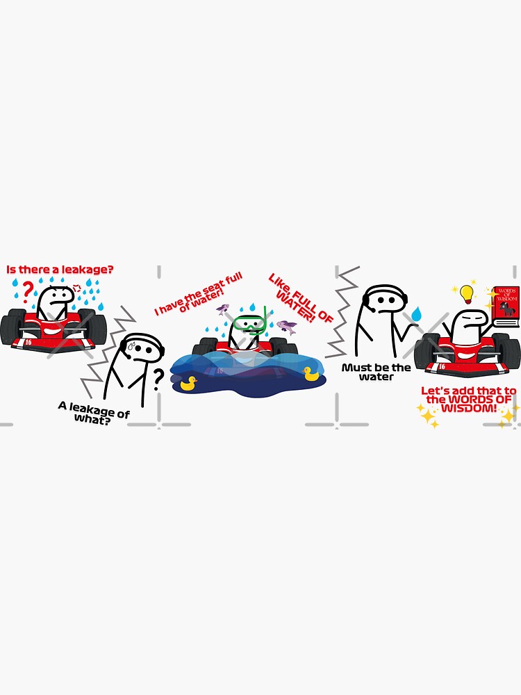 "Must be the water Charles Leclerc F1 GP AUSTRALIA" Sticker for Sale by ...