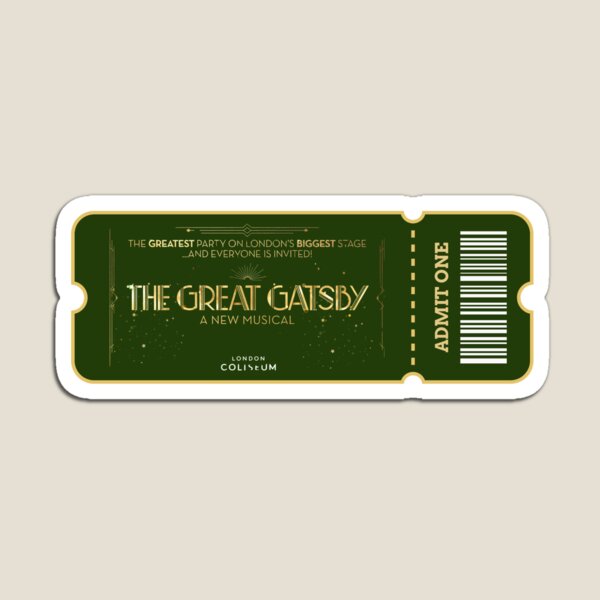 The Great Gatsby Theatre Magnets for Sale | Redbubble