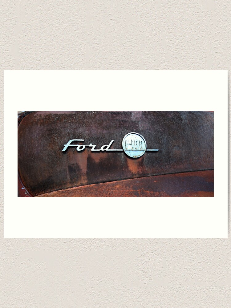 "Rusty Ford Emblem" Art Print by mal-photography | Redbubble