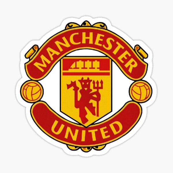 "Manchester United" Sticker for Sale by soham-chowdhury | Redbubble