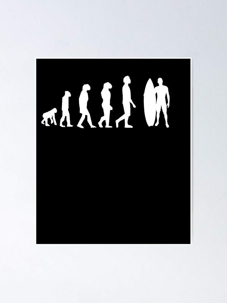"Evolution of Windsurfing Surfer Water Shirt" Poster by NoriTEEs ...