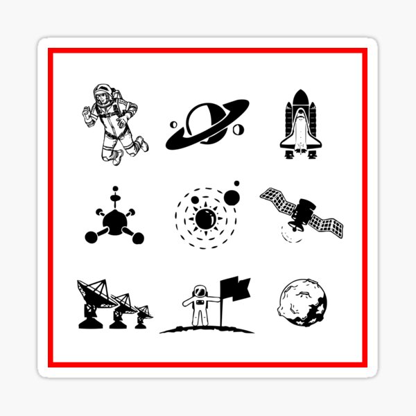 "Space " Sticker for Sale by ONIgrathics | Redbubble