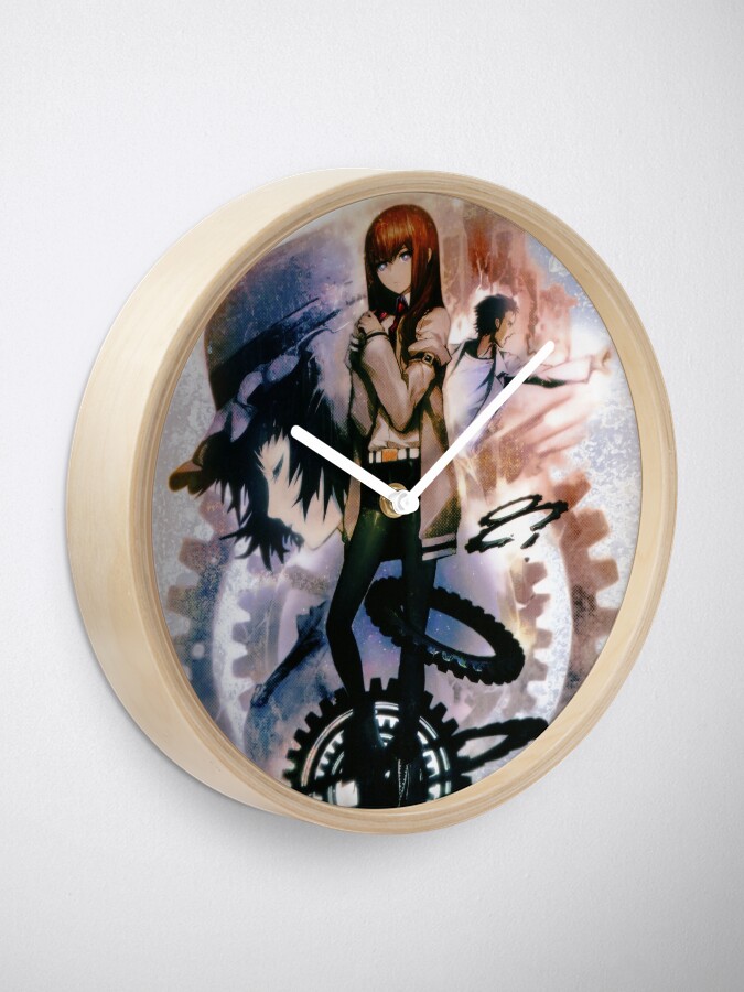 "Steins Gate Okabe, Makise and Mayuri" Clock by Aunel | Redbubble
