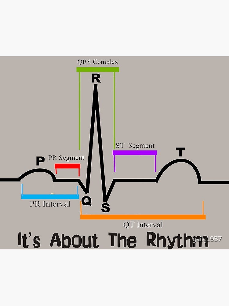 "Cardiac ST Segment Rhythm" Poster for Sale by gailg1957 | Redbubble