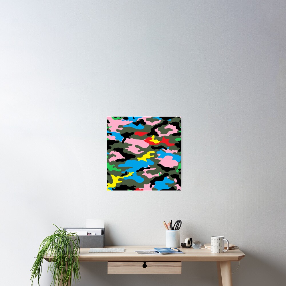 "rainbow camo camouflage" Poster by gossiprag | Redbubble