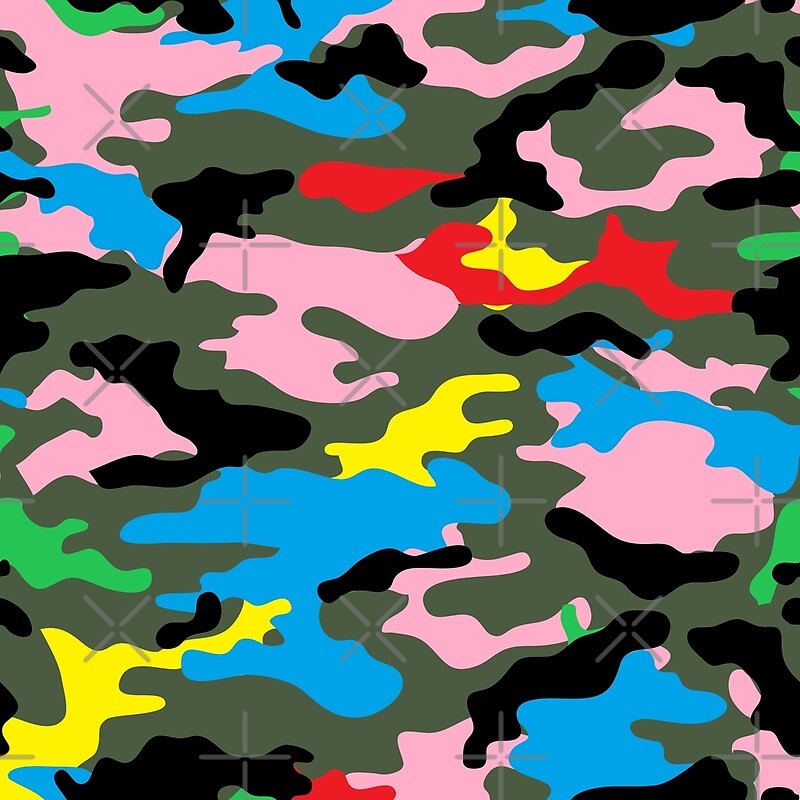 "rainbow camo camouflage" by gossiprag | Redbubble