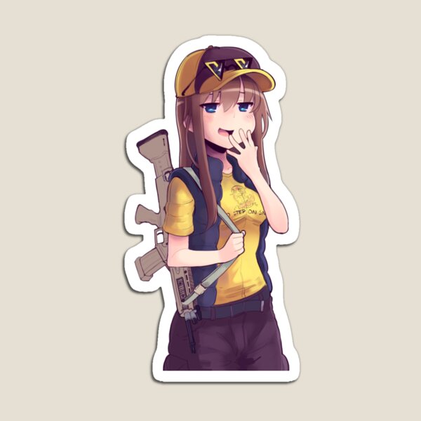 "Ancap Anime Girl With Gun" Magnet for Sale by SugnaBB | Redbubble