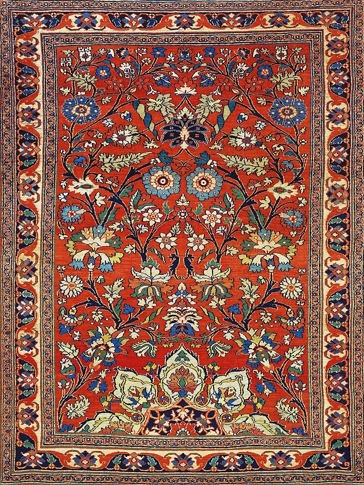 "Dorasht Floral Antique Persian Carpet" by Vicky Brago-Mitchell ...