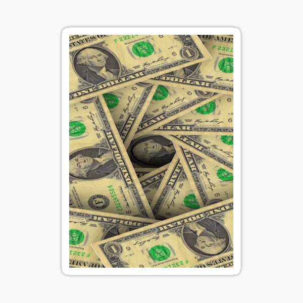 "WASHINGTON-DOLLAR BILLS" Sticker for Sale by planetterra | Redbubble