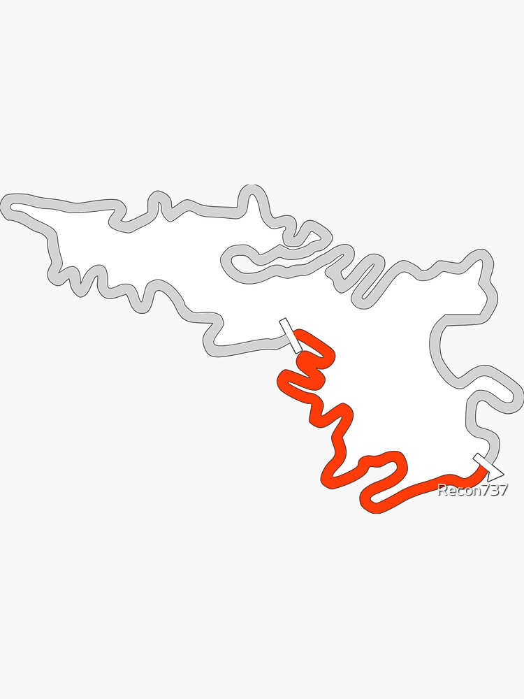 "Fujimii Kaido Drift Forza Map Japan Race" Sticker for Sale by Recon737 ...