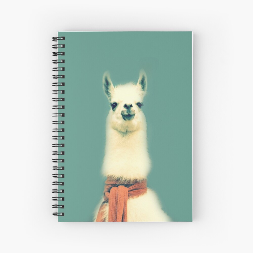 "Llama" Spiral Notebook for Sale by ernieandbert | Redbubble