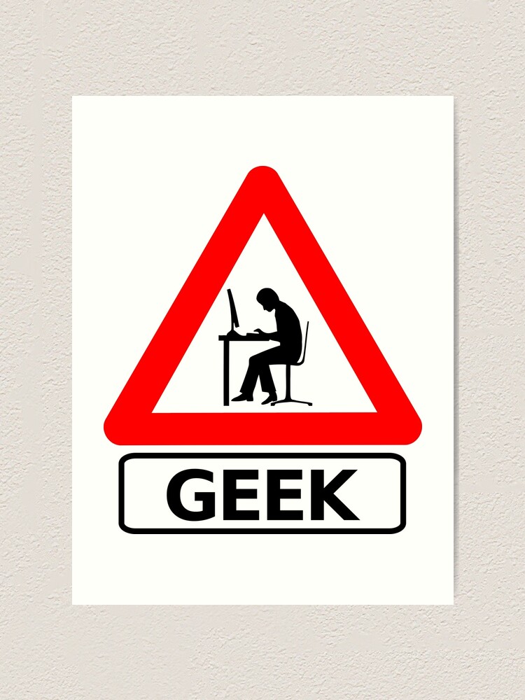"Geek Alert" Art Print for Sale by CarGear | Redbubble