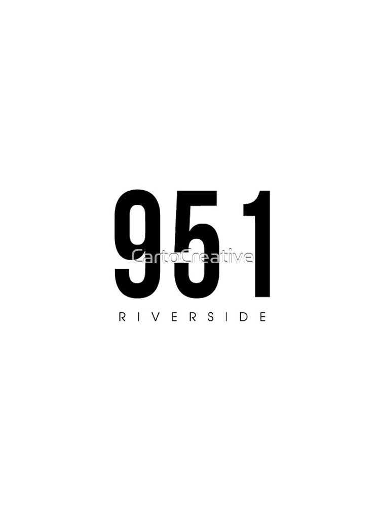 "Riverside, CA - 951 Area Code design" iPhone Case for Sale by ...