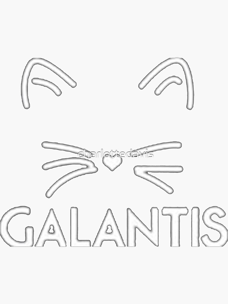 "GALANTIS" Sticker for Sale by charlottedavis | Redbubble